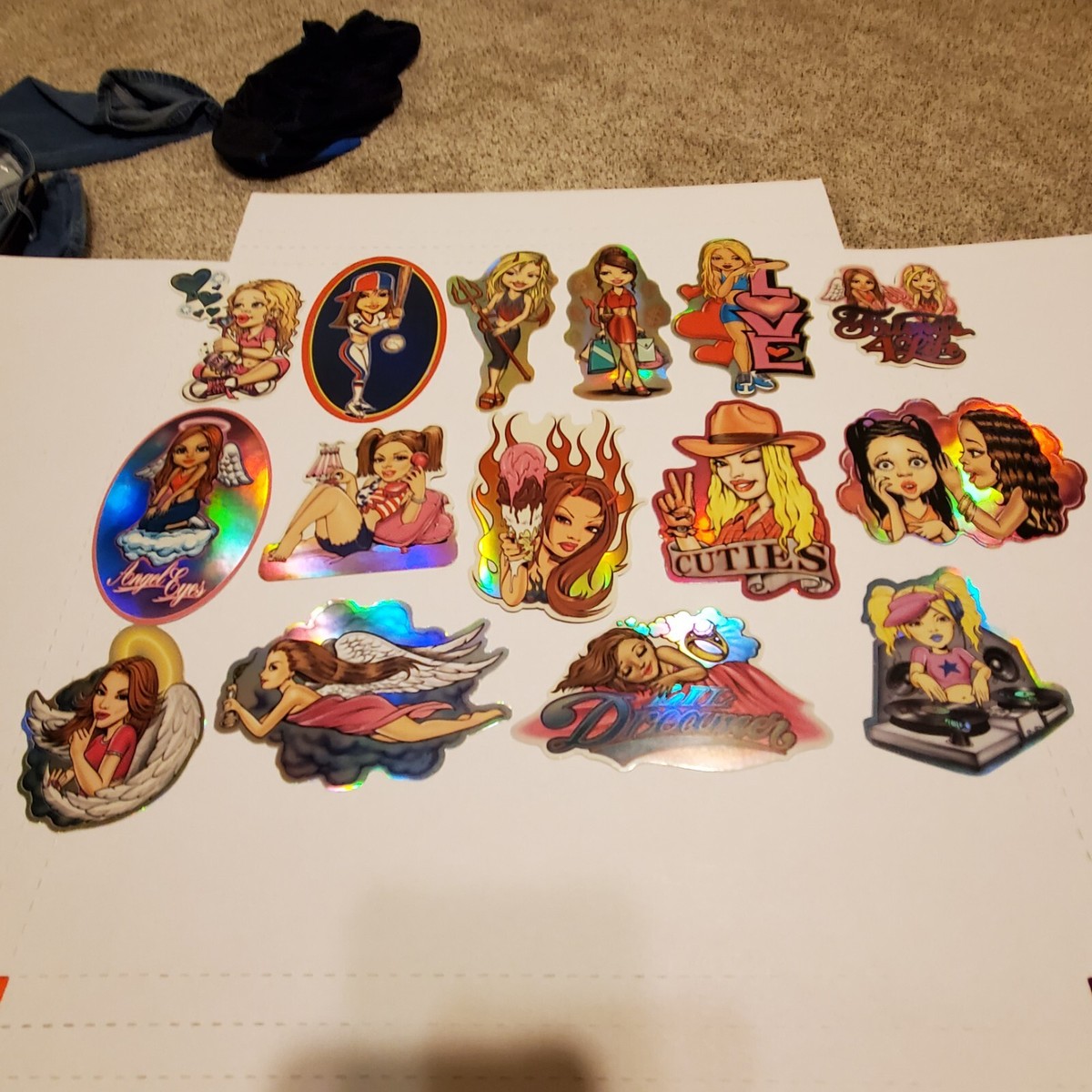 VINTAGE VENDING MACHINE Stickers Devil Girls Grab Bag, 16, 43% OFF