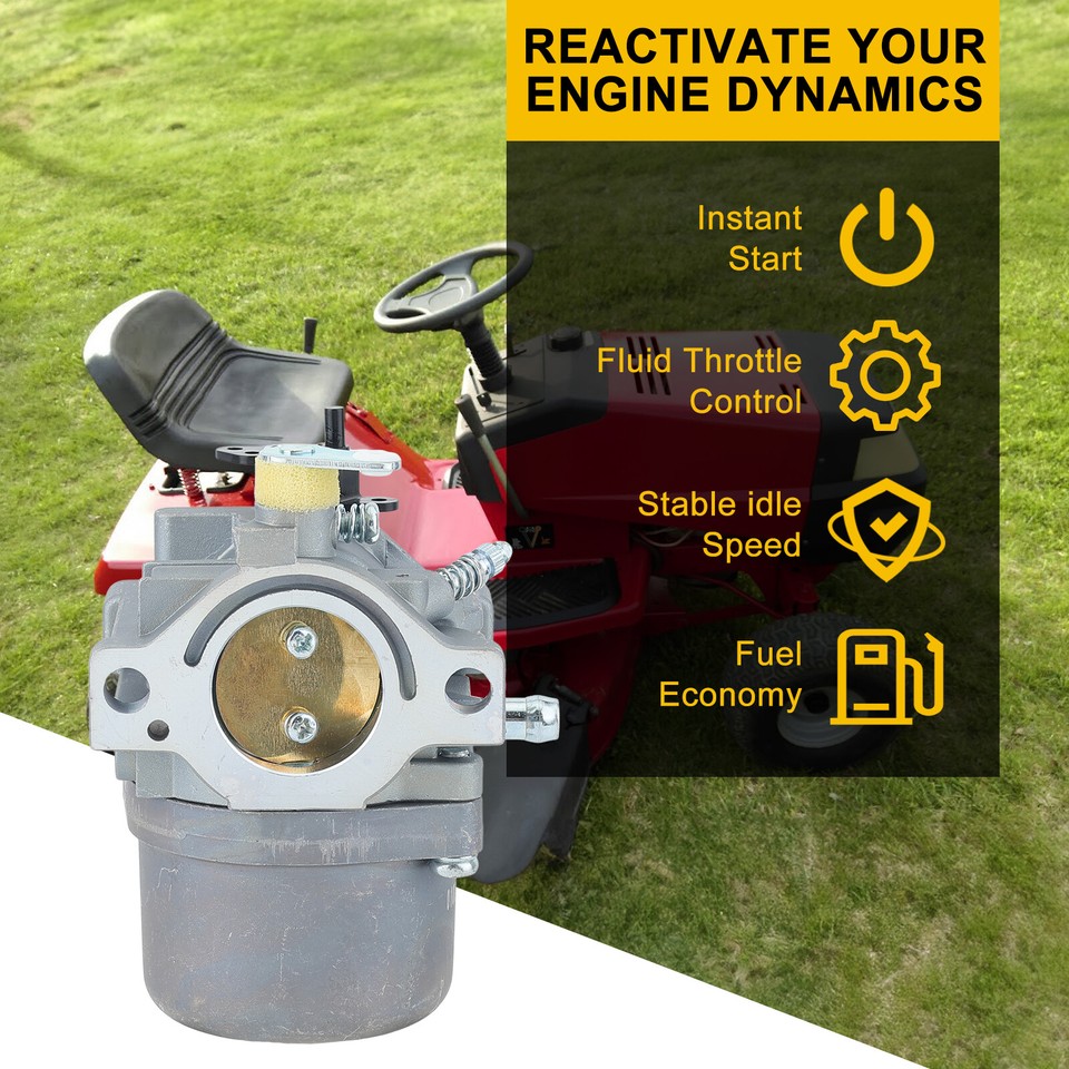 CARBURETOR FOR BRIGGS & STRATTON SNAPPER 281223BVE 10HP-12.5HP REAR ...