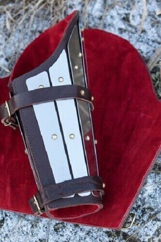 Medieval Splint Combat Bracers Handmade Armor 18 Gauge SCA Steel ...