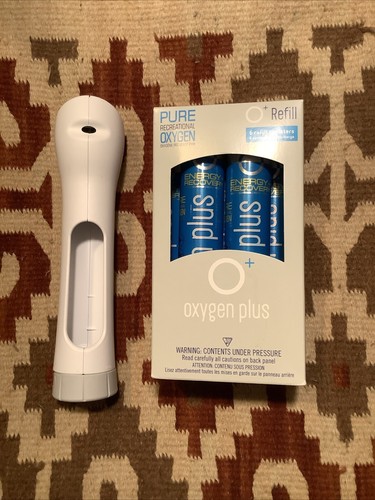 O+ Pure Recreational Dispenser Plus 5 Refill Oxygen Canisters | eBay