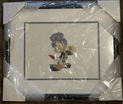 Jiminy Cricket sericel Pinocchio Disney “Official Conscience” Le 5000 ...