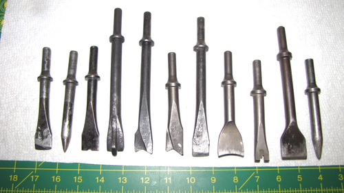 11 Piece Pneumatic Chisel Air Hammer Punch Chipping Bits Set - Lot SC ...