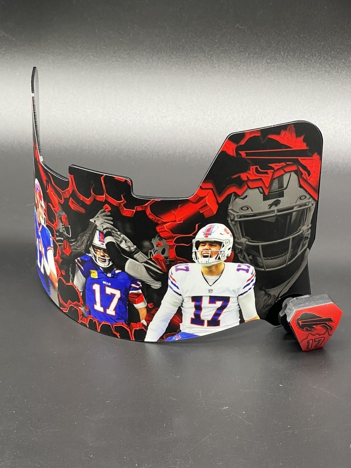Buffalo Bills Josh Allen Full Size Custom Visor | eBay