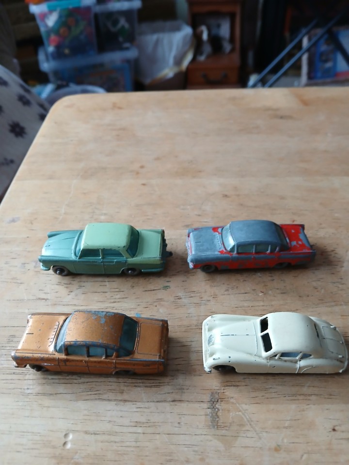 4 Vintage Matchbox Lesney 1-75 Diecast Vehicles Cars Incl. 2 Vauxhall ...