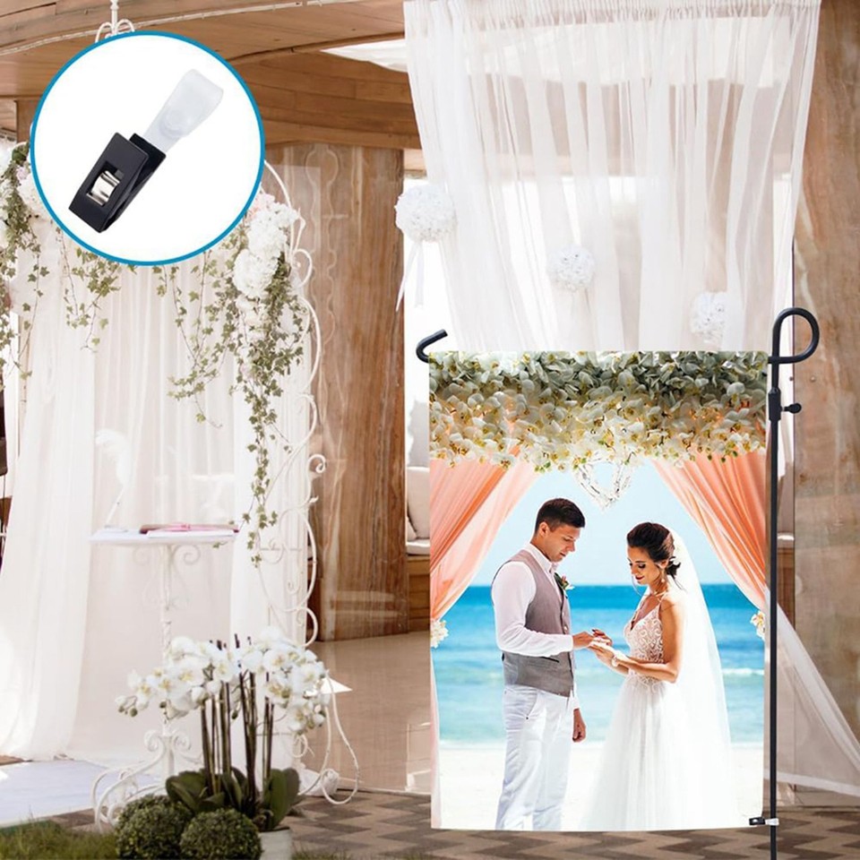 40PCS Garden Flag Clips,Garden Flag Stoppers Small Flag -Wind Clip ...