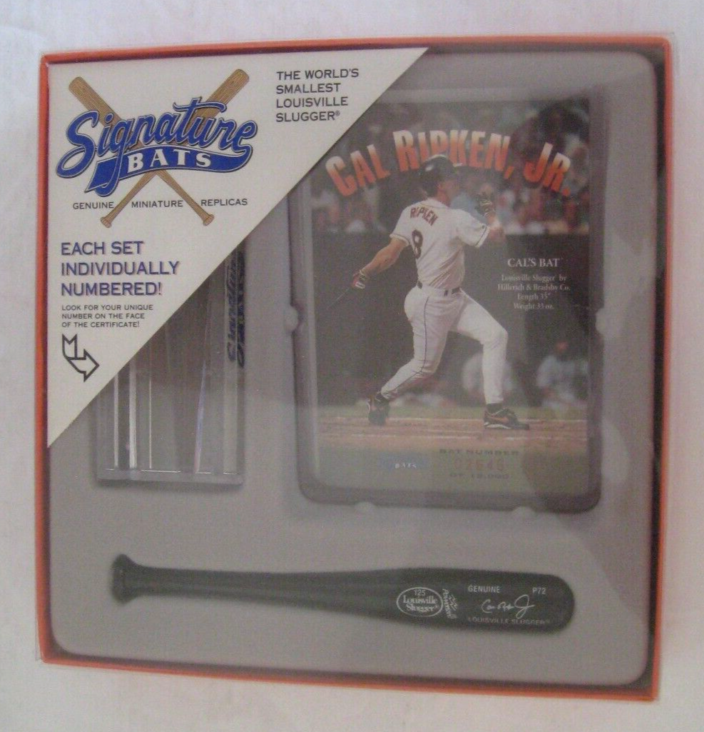 Signature Bats CAL RIPKEN Jr. Mini Louisville Bat & Limited Edition ...