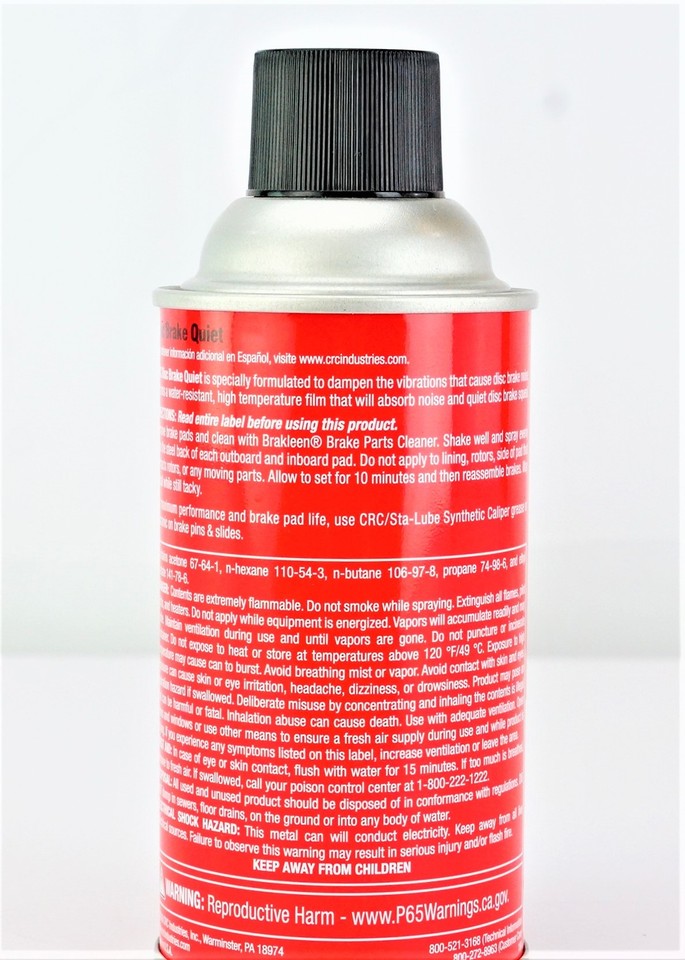 Disc Brake Quiet Spray 9oz Can Quiets Brake Squeals Squeaks 05017 CRC ...
