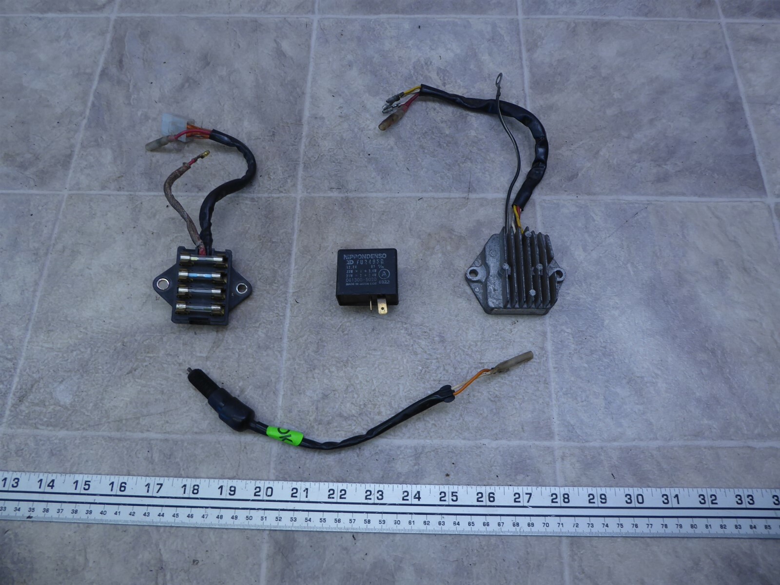 1981 Suzuki GS550T GS550 S934 Electrical Set #1 Fuse Switch Regulator ...