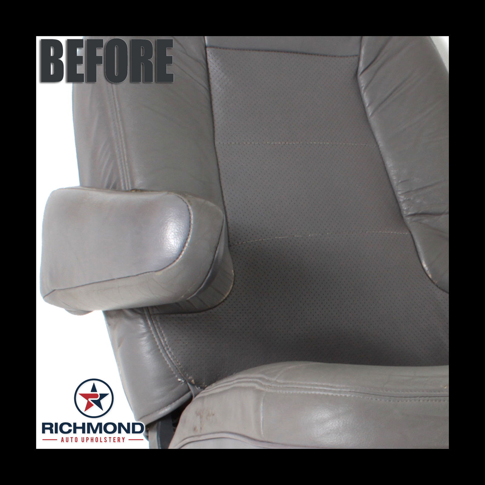 1992-1996 Ford Bronco XLT -PASSENGER Side Replacement Leather Armrest ...