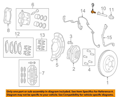 CHRYSLER OEM 11-22 Durango Brake Components-Caliper Mount Screw ...