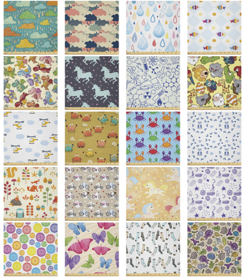 Ambesonne Art Cartoons Microfiber Fabric by The Yard for Arts and ...