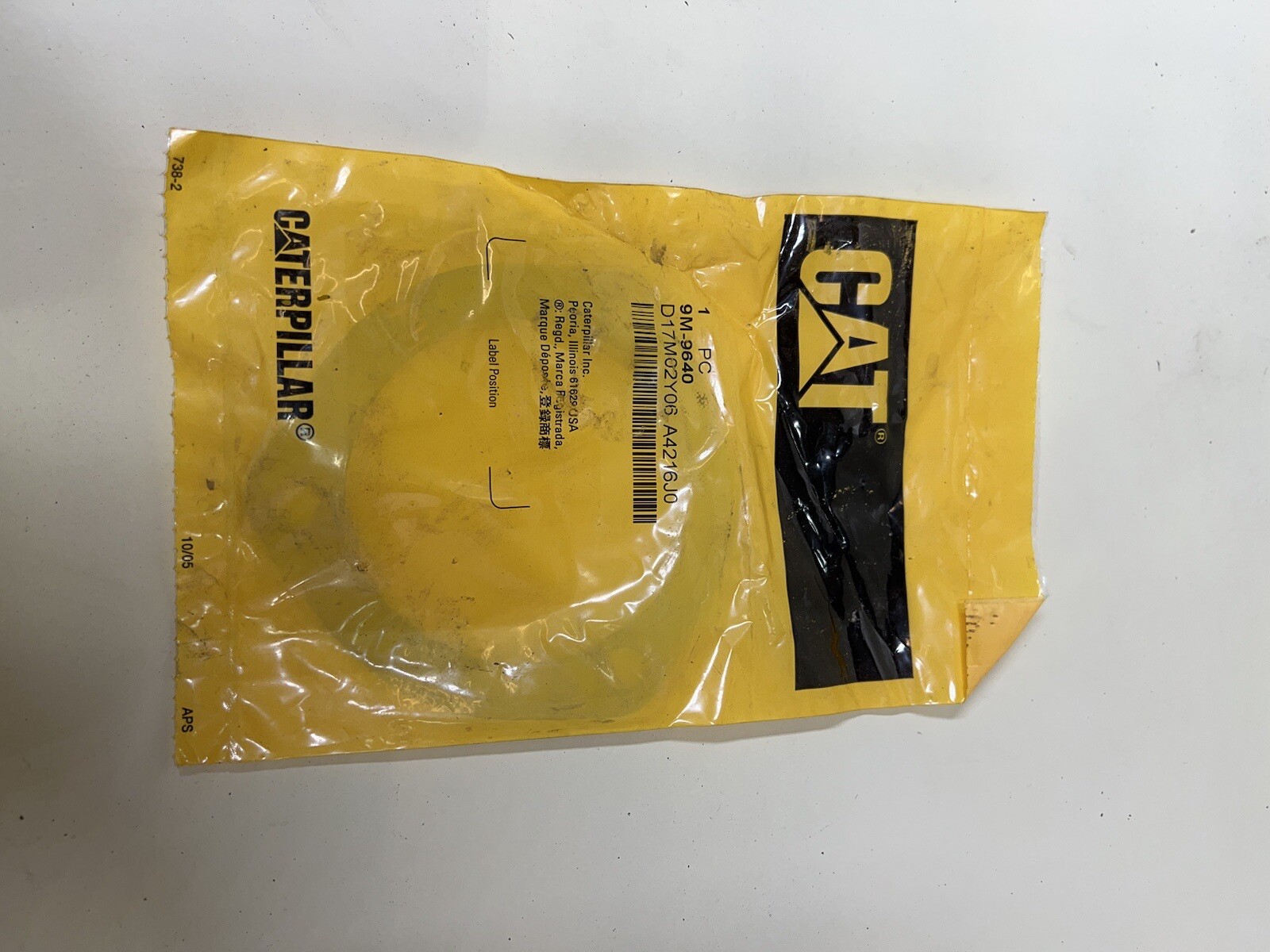 Caterpillar (Cat) 9M-9640 or 9M9640 Gasket for sale online | eBay