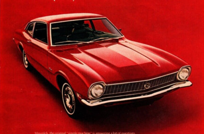 Vtg. 1971 Ford Maverick Print Ad Red The Simple Machine Full Page ...