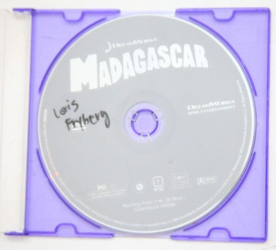Madagascar DVD Movie Disc Film Dreamworks Home Entertainment Company ...