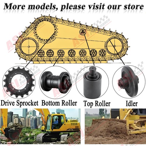 8PCS Bottom Roller Track Roller For IHI 35N Heavy Equipment Mini ...