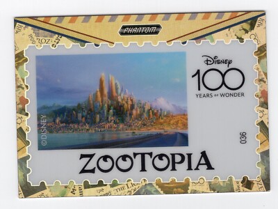 2023 Kakawow Phantom Disney 100 Years of Wonder Zootopia World Stamp PD ...