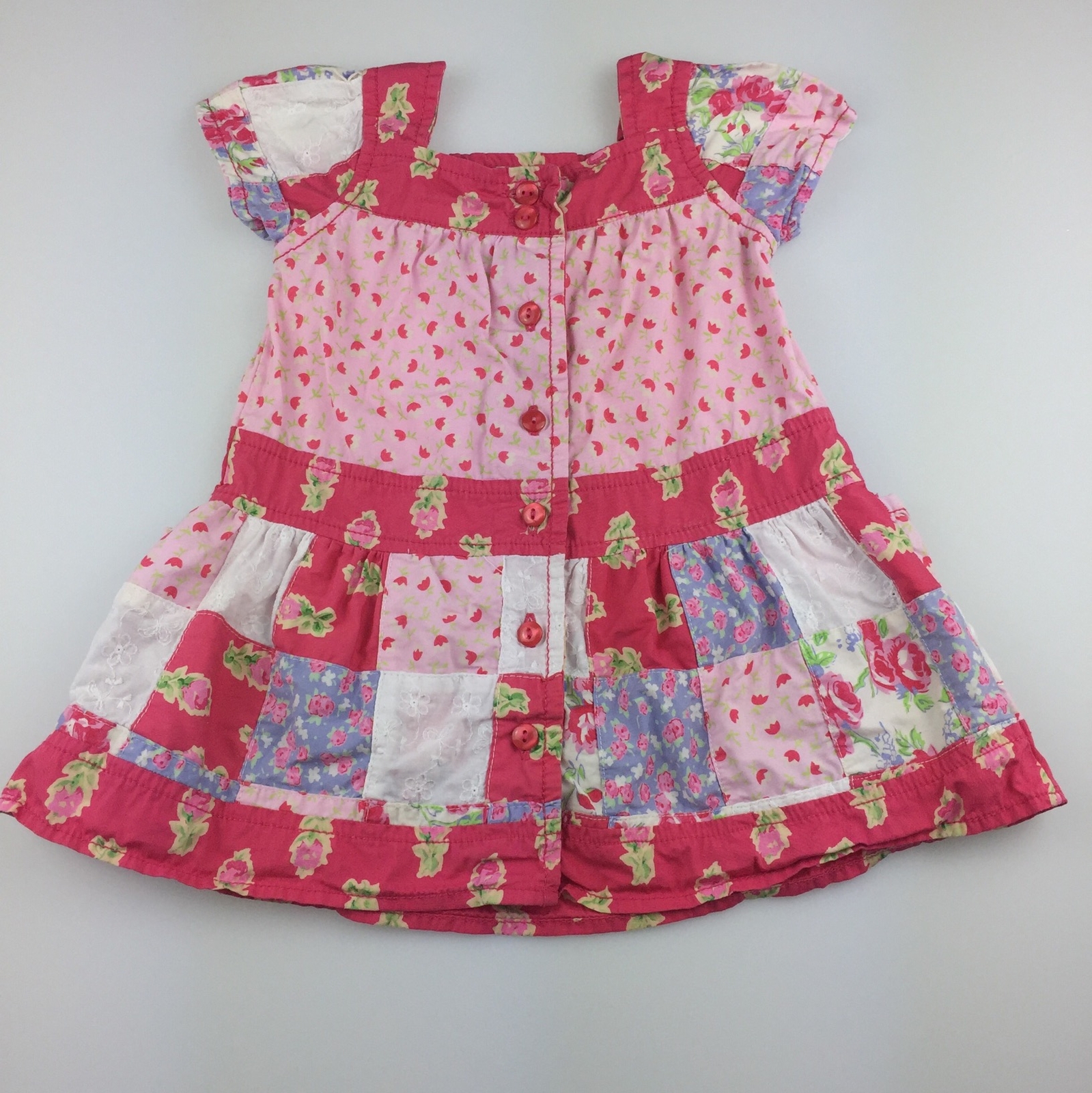 Girls size 0, Next, cute cotton floral party dress, GUC | eBay
