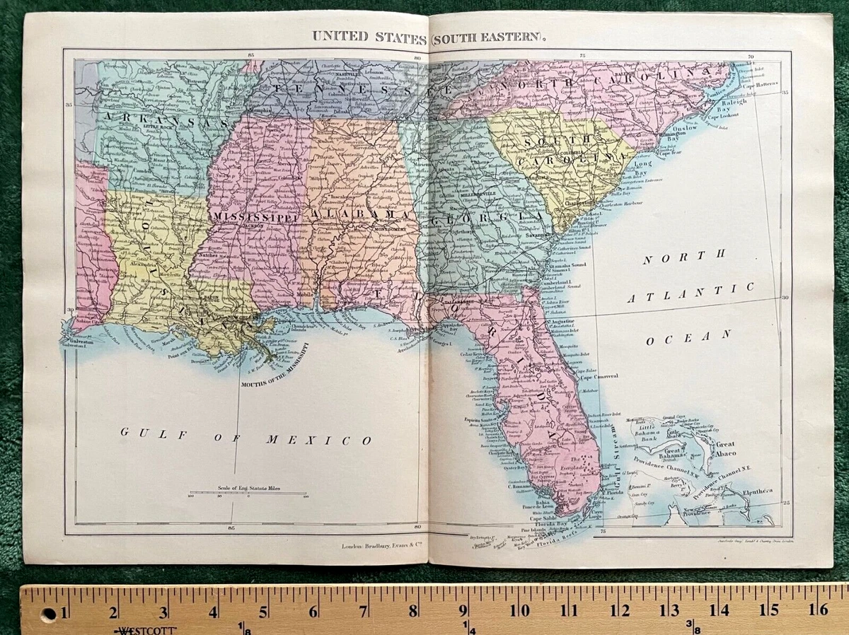 American Map Of Southeast