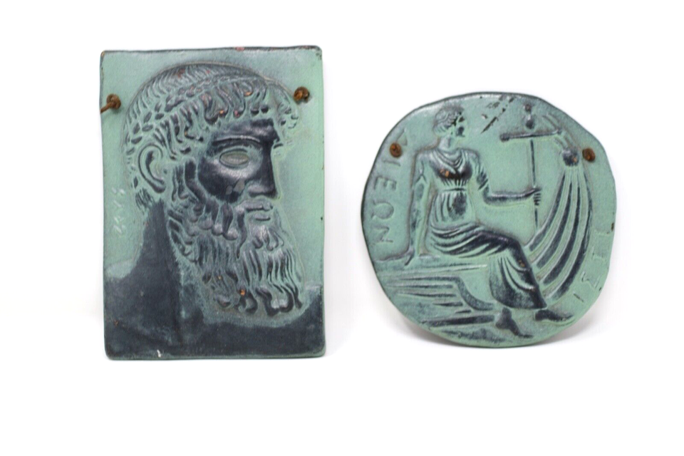 Greek Mythology Clay Tile Relief Art Wall Plaque Reproduction Jupiter Istiaia | eBay