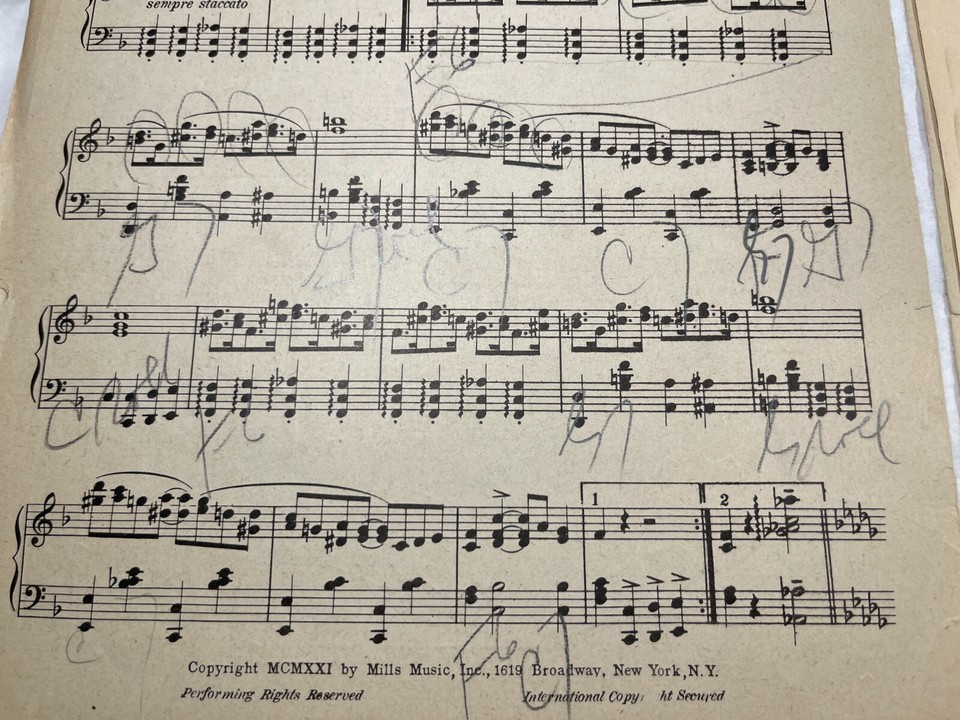 Kitten on The Keys Sheet Music 1921 Zez Confrey's Novelty Piano Solos ...