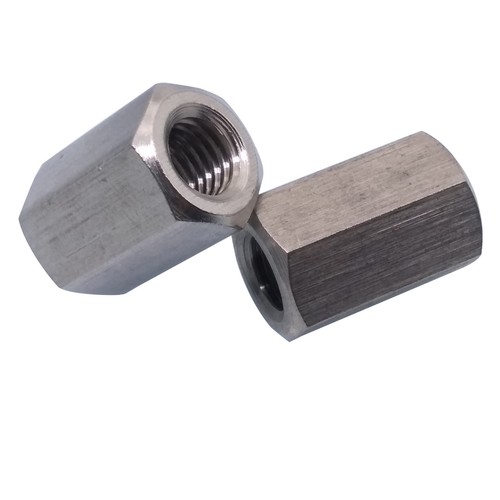 5pcs M8 x 1.25 x 20mm Stainless steel Long Coupling Hex Nut Connector ...