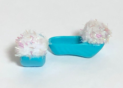 DISNEY FAIRIES Tinkerbell & Friends PERIWINKLE Fairy Blue Shoes Pom ...