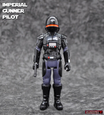 Custom retro IMPERIAL SIDE GUNNER PILOT for Star Wars vintage droids ...