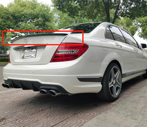 For 2008-2014 Mercedes C Class W204 Sedan Rear Trunk Spoiler Wing ...