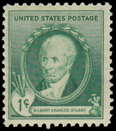 US Stamp #884 - 1940 1¢ Gilbert Stuart, Artists, EzGrade™ VG, MNH OG | eBay