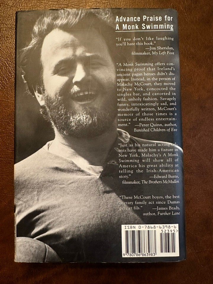 A Monk Swimming - Malachy McCourt - Hardback - Excellent Condition ...
