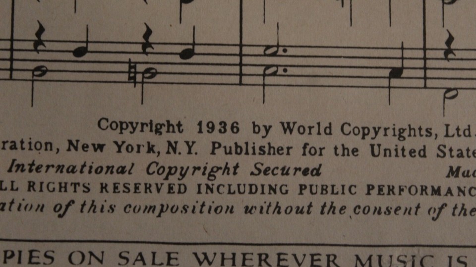 Vintage Just Kissed Your Picture Goodnight Sheet Music 1936 | eBay