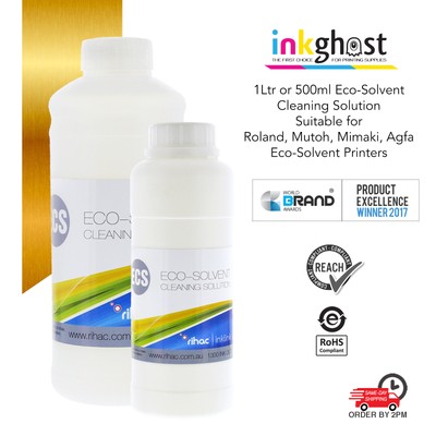 Eco Solvent Ink Solvent Cleaning Solution Liquid Roland Mutoh Mimaki ...