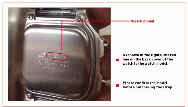 For Casio 3299 AE-1200 AE-1300 WS1600 Modified Stainless Steel Metal ...