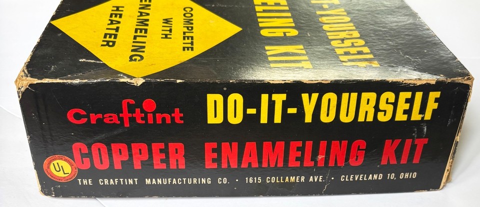 Vintage COPPER ENAMELING KIT CRAFTTINT Do-it-Yourself 1958 Crafts ...