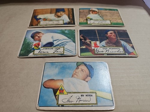 1952 Topps Baseball Low Numbers Lot (5) Cards Low Grade | eBay