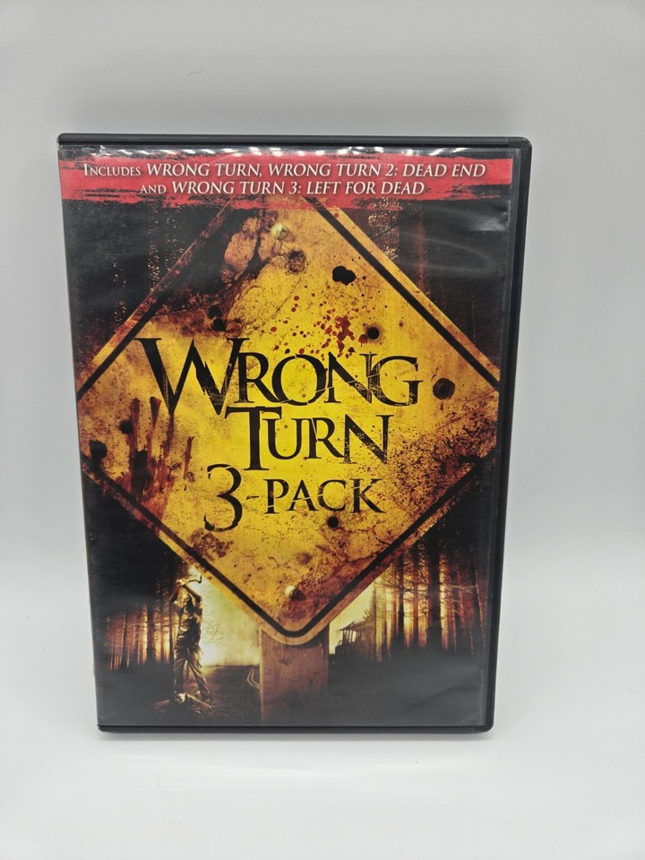 Lot of 9 Horror Movie DVD's: Hatchet 1-3, Hostel 1 &2, Wrong Turn 1-3 ...