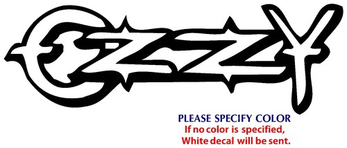 Ozzy Osbourne Metal Music Rock Band JDM Vinyl Sticker Decal Car Window ...