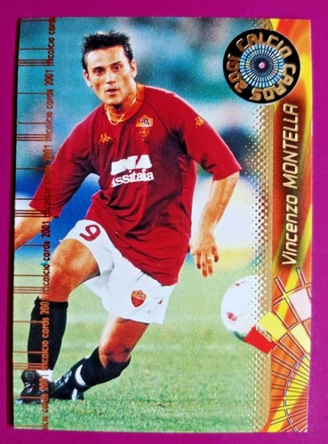 Vincenzo Montella, Roma-Collezione Panini Football Cards 2001-NEW ...