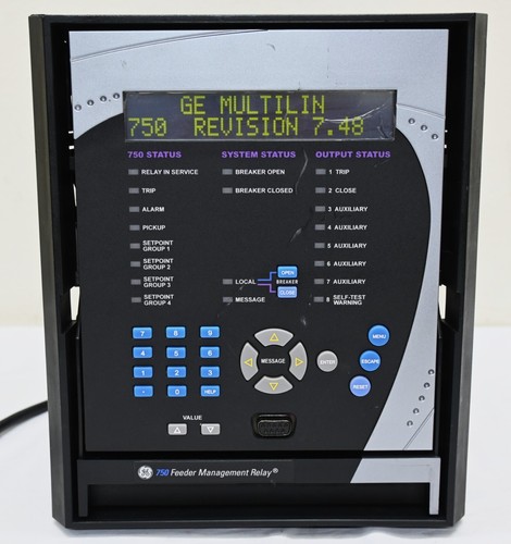 GE Multilin SR 750/ 750-P5-G5-D5-HI-A20-R-E Feeder Management Relay ...