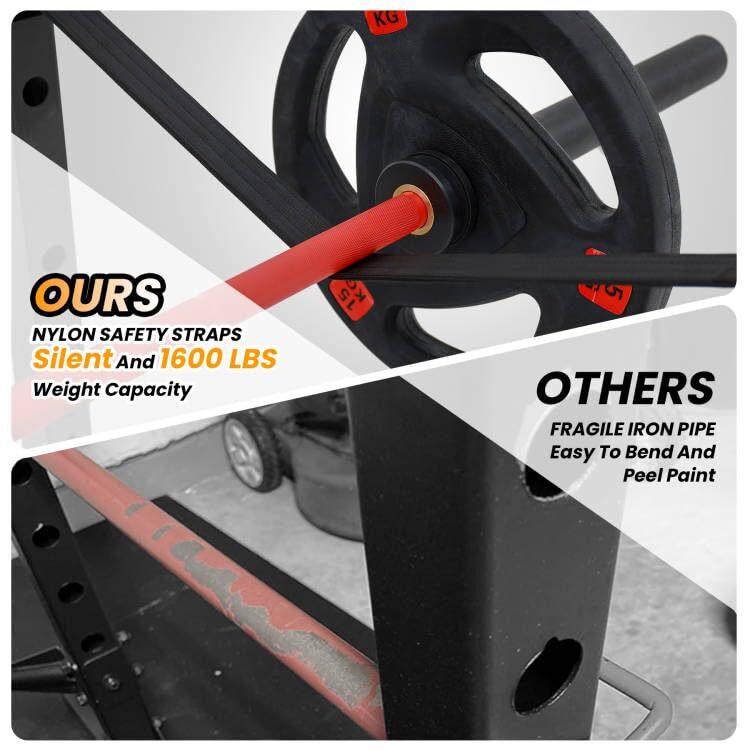 Power Cage Power Rack & Pulley System, Squat Rack Weight Cage Exercise ...