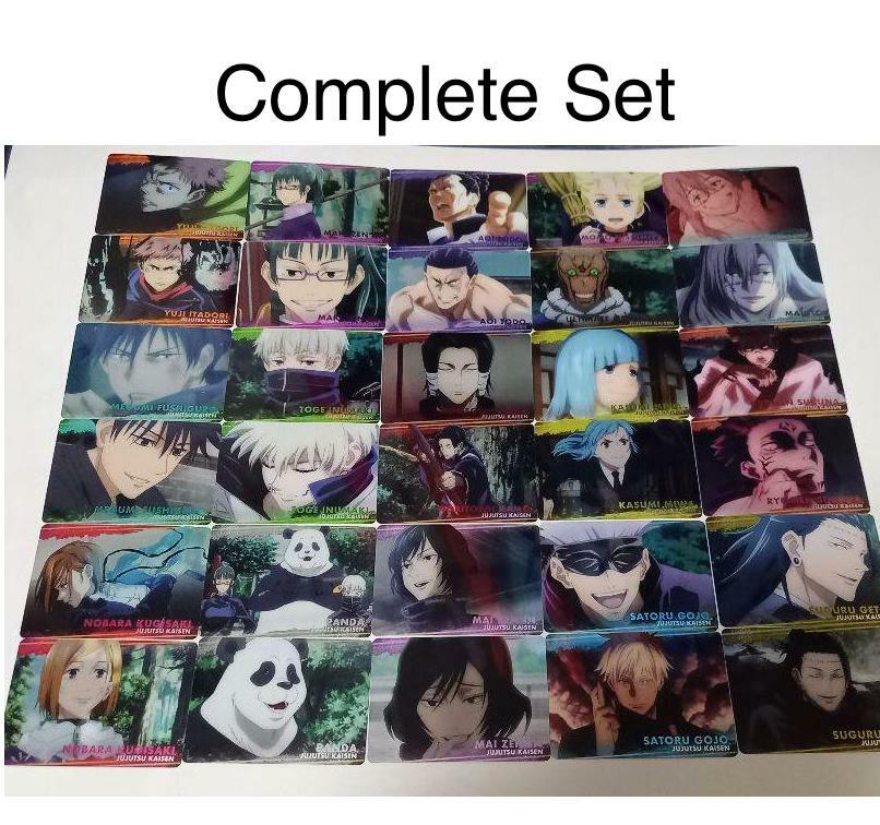 Jujutsu Kaisen Metal Card Collection Complete Set All 30 cards BANDAI ...