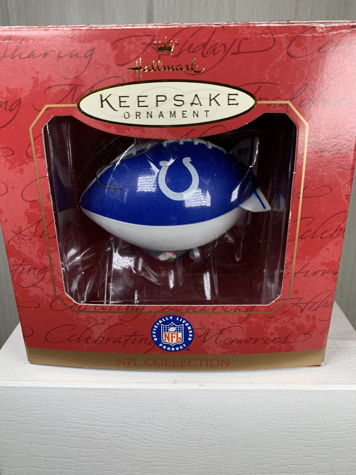 Vtg Hallmark Keepsake Ornament Indianapolis Colts NFL Team Collection ...