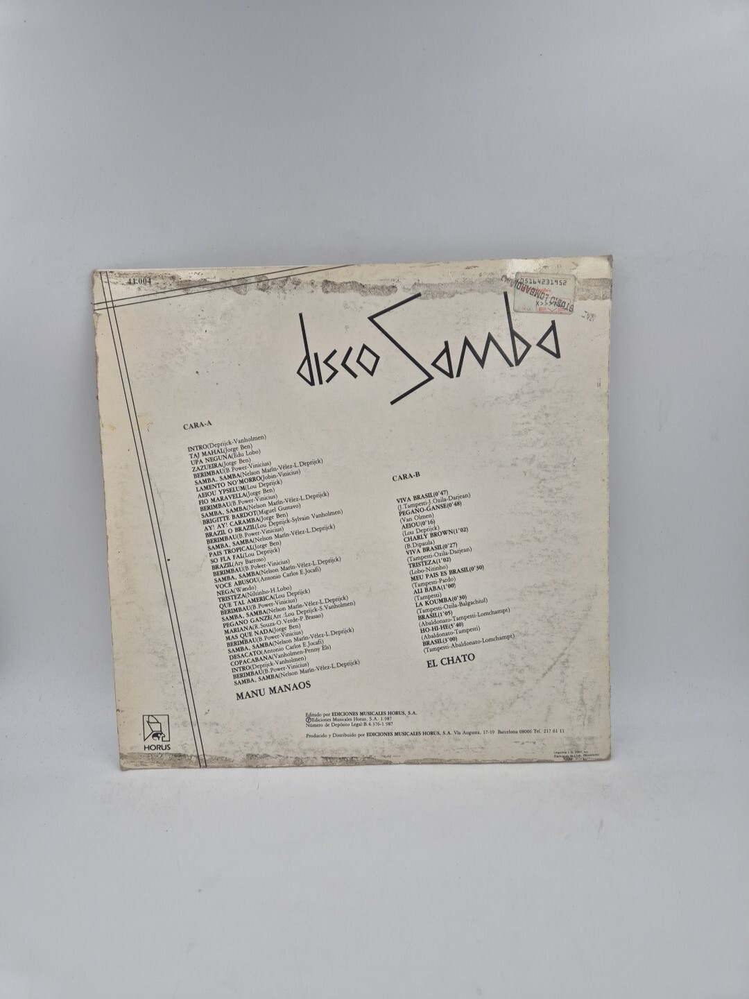 LP Musica ELETTRONICA Manu Manos Eh Chato - Disco Samba 41.004 Latin ...