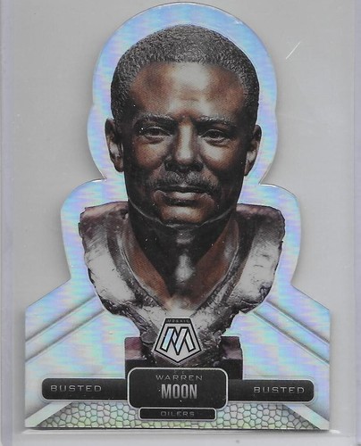 2021 Mosaic Busted Silver Prizm Die Cut- Warren Moon Houston Oilers! | eBay