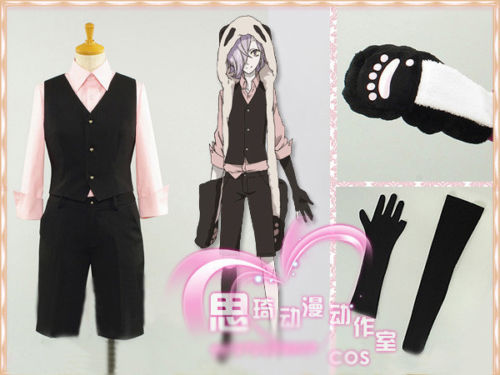 UN-GO Inga Cosplay Costume Black and Pink Suit: Free Shipping | eBay