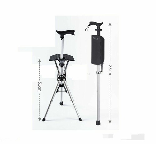 NEW TA-DA Chair Folding Aluminum Cane Chair Portable Walking Stick TADA ...