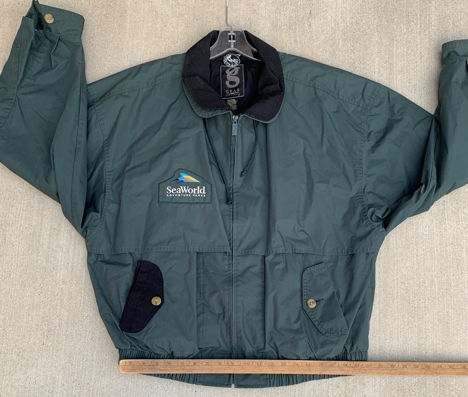 Vintage SeaWorld Shamu Orca Killer Whale Jacket Size XXL Gear For Sport ...