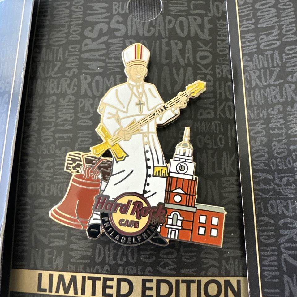 Hard Rock Cafe Washington DC Philadelphia New York Pope US Tour Pins ...