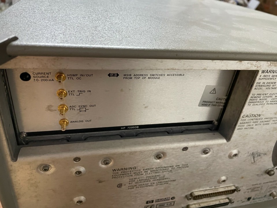 HP/Agilent Optical Spectrum Analyzer (70004+70950B) 600 to 1700nm ...