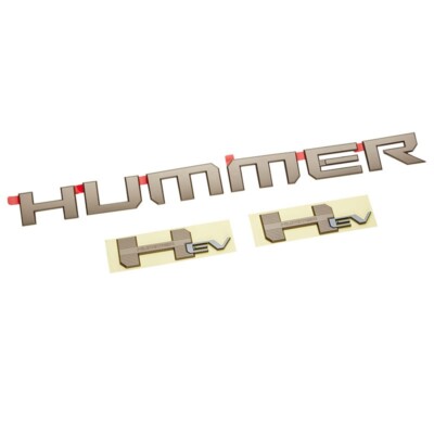 2022 Hummer EV Emblems TECH BRONZE Set Of 3 | eBay